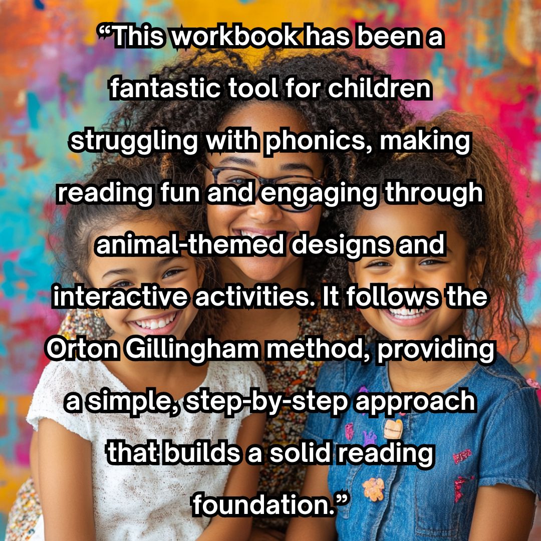 Teach me to Read with Orton Gillingham Materials Workbook for K-2: Ove