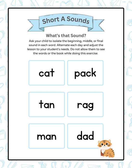 Teach me to Read with Orton Gillingham Materials Workbook: Over 2500 P ...