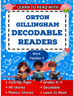 Buy Decodable Coloring Book Word Families 2 Phonics | Classroom Companions